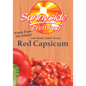 Capsicum Red Diced - Simped Foods